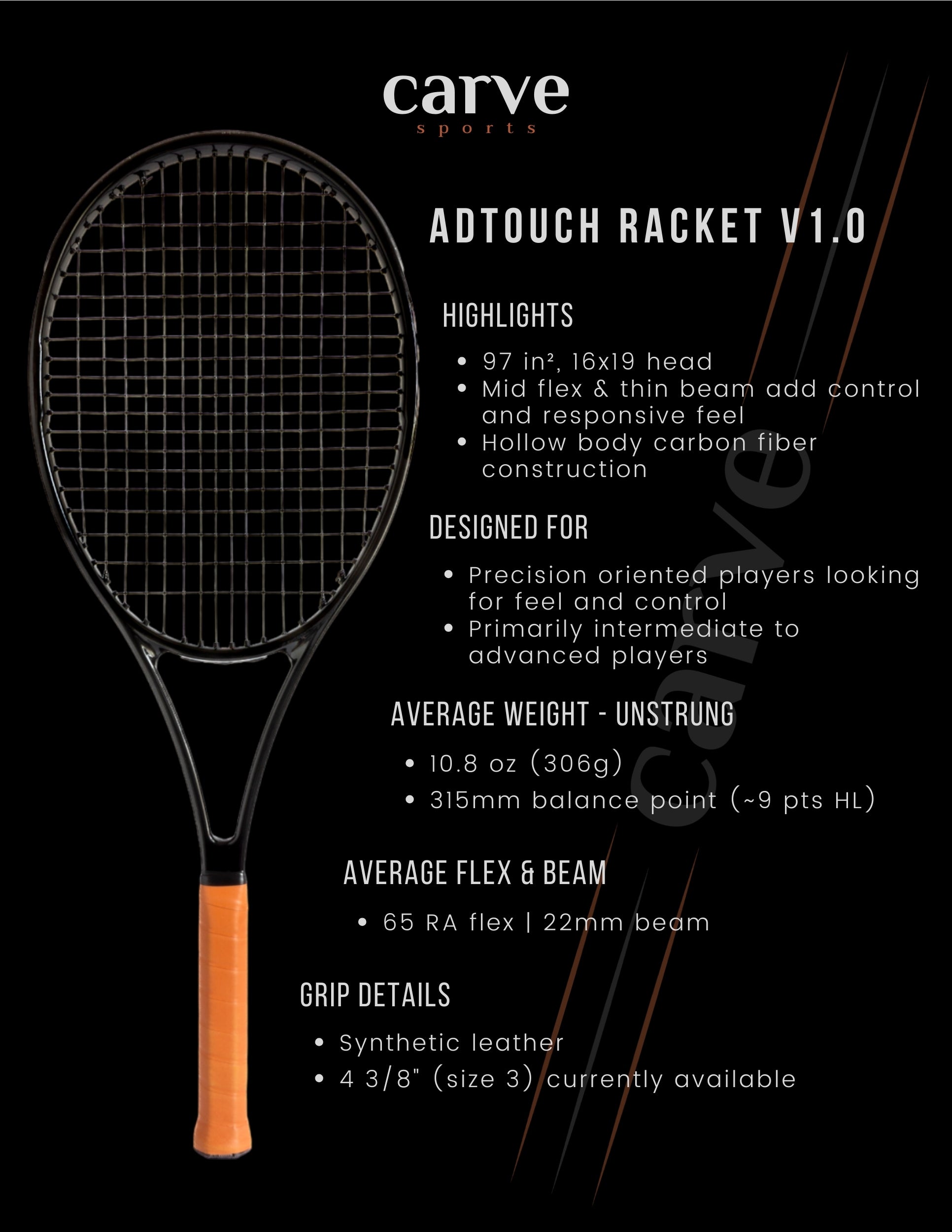 Carve Sports | Modern rackets and paddles, simplified.